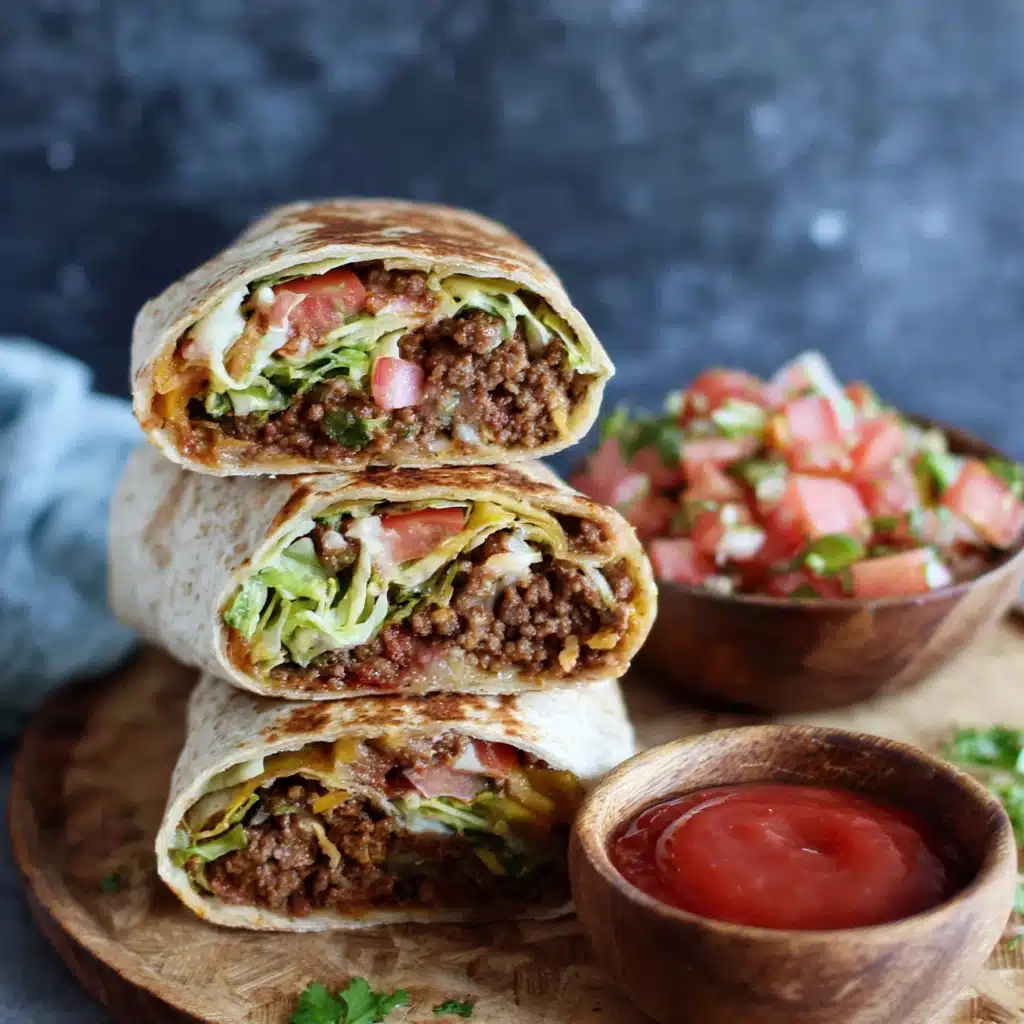 Lavash Burger Wrap Ultimate 5-Step Easy Dinner