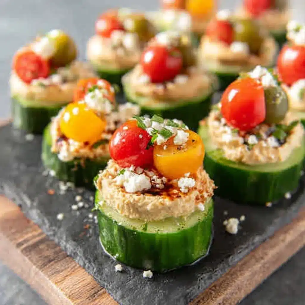 Cucumber Hummus Bites – Ultimate 15-Minute Appetizer