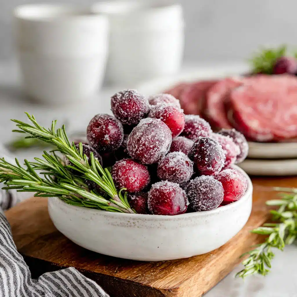 Sugared Cranberries Amazing 5-Step Holiday Treat