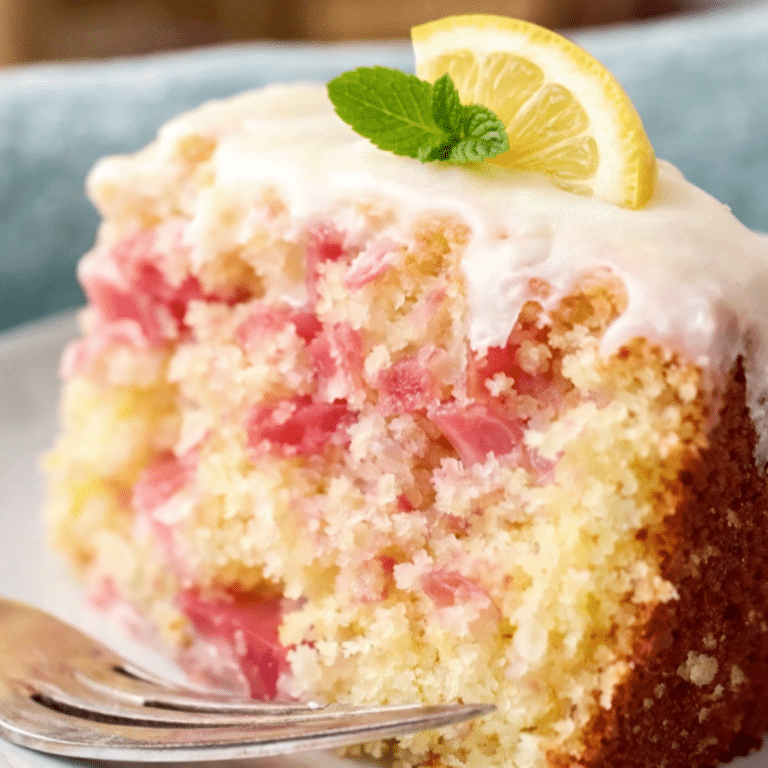Rhubarb Cake with Cake Mix – Amazing 5 Step Easy Recipe
