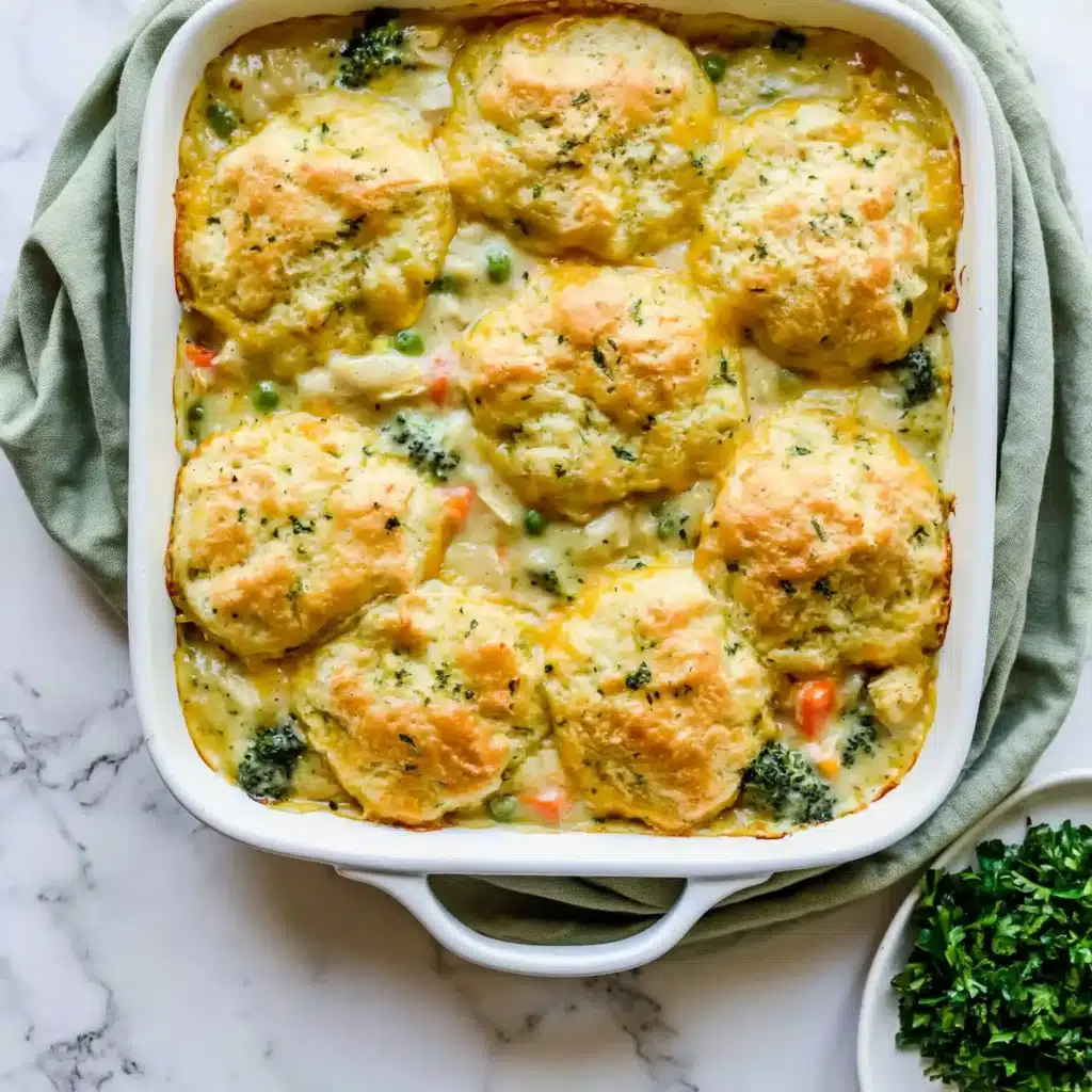 Biscuit Vegetable Pot Pie – Amazing 8-Serving Comfort Meal