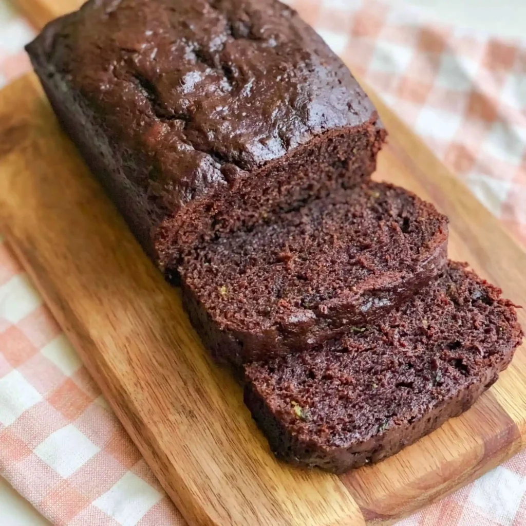 Double Chocolate Zucchini Bread Amazing Recipe in 1 Loaf