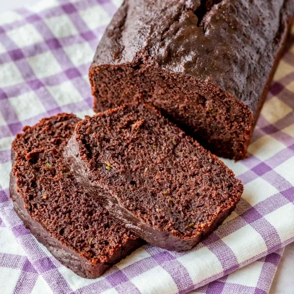 Double Chocolate Zucchini Bread Amazing Recipe in 1 Loaf